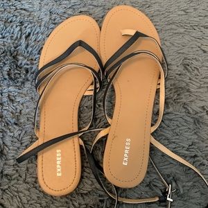 Express Shoes | Snakeskin Gladiator Sandals Size 6 | Poshmark